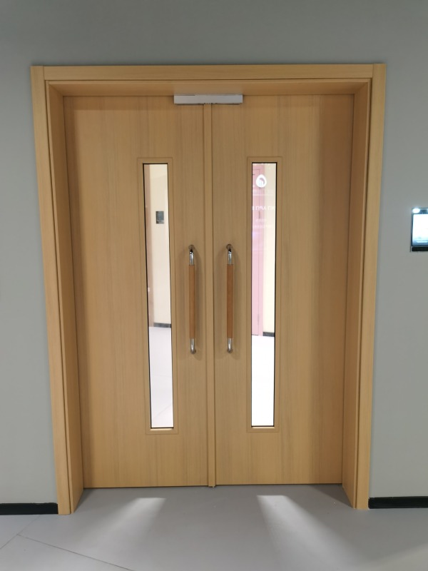 Commercial Automatic Double Swing open steel door for hospital,Hospital ...