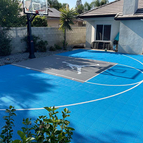 Outdoor Blue OEM Basketball PP Tiles - GZUNISPORT