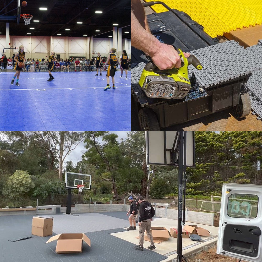 Basketball Court Tiles Flooring System - GZUNISPORT
