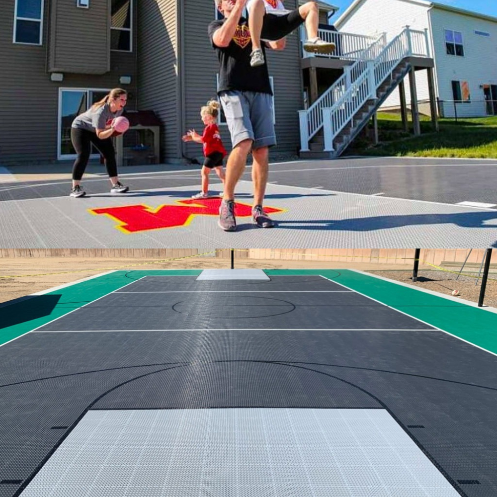 Variety Outdoor PP Basketball Tiles Floor System - GZUNISPORT