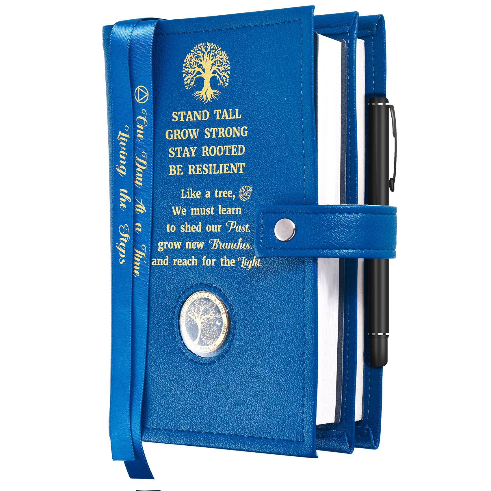 LParkin Double AA Big Book Cover with Coin Holder, PU Leather AA Book ...