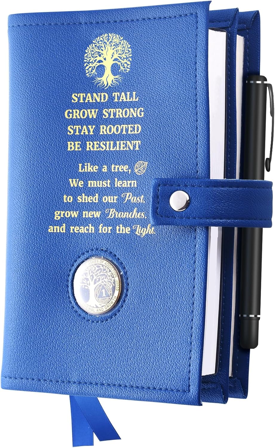 LParkin Double AA Big Book Cover with Coin Holder, PU Leather AA Book ...
