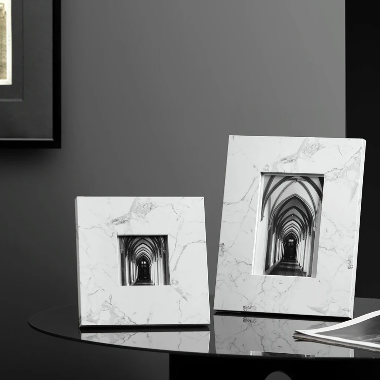 Customized Marble Texture Photo Frame MDF Wood Picture Frame,MDF Photo ...