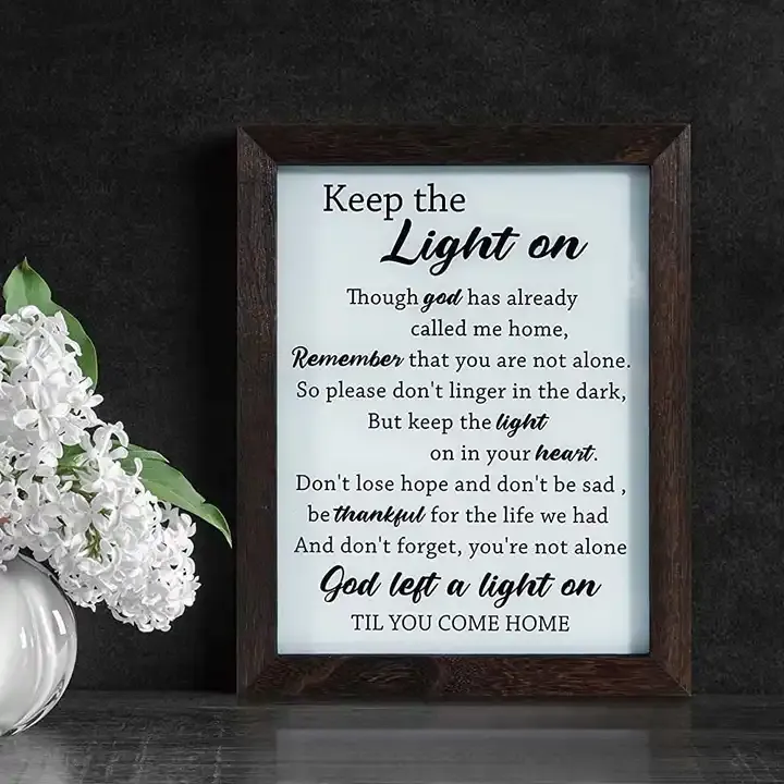 Wholesale Wood LED Shadow Box Sympathy Gift Shadow Box Frame,Shadow Box