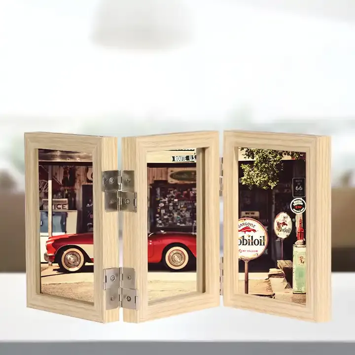 Customized Hinged Photo Frame, MDF Picturre Frame with 3 Openings,MDF ...