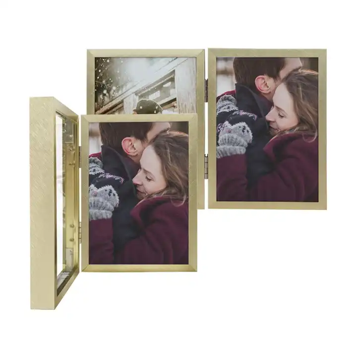 Custom Self-Standing Table Top Photo Frame Hinged Aluminum Picture ...
