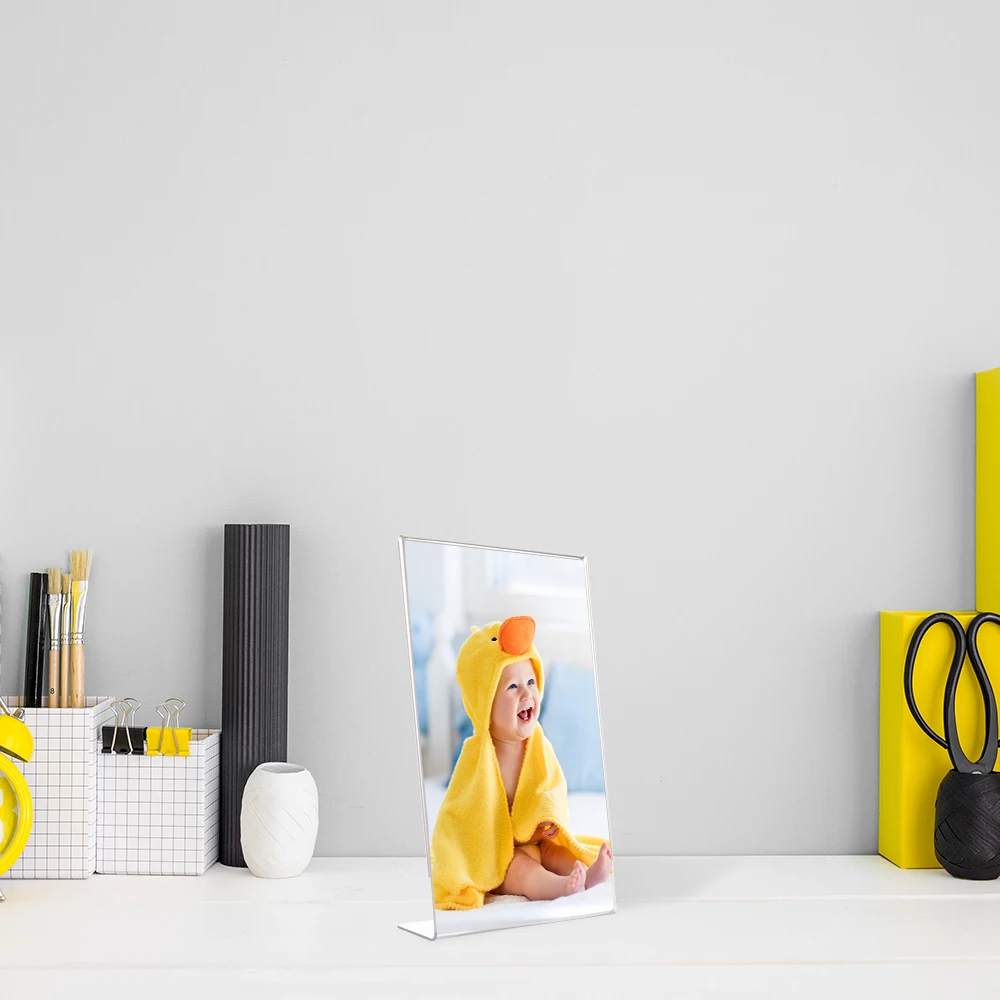 Wholesale Clear Acrylic Self Standing Picture Frame Set of 12 Acrylic ...