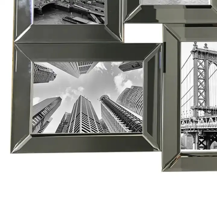 Customized Glass Photo Frame Inner Mirror Picture Frame,Glass Photo Frame
