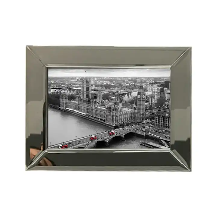 Customized Glass Photo Frame Inner Mirror Picture Frame,Glass Photo Frame