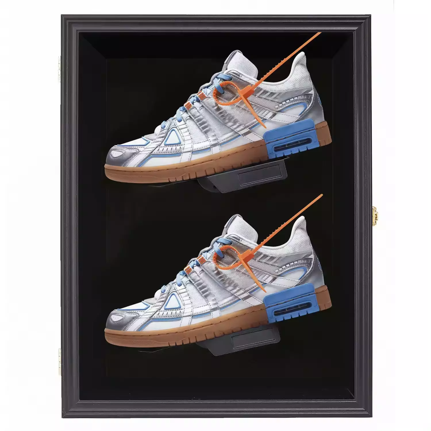 Customized Lockable Solid Wooden Shoe Display Shadow Box, UV Resistant ...