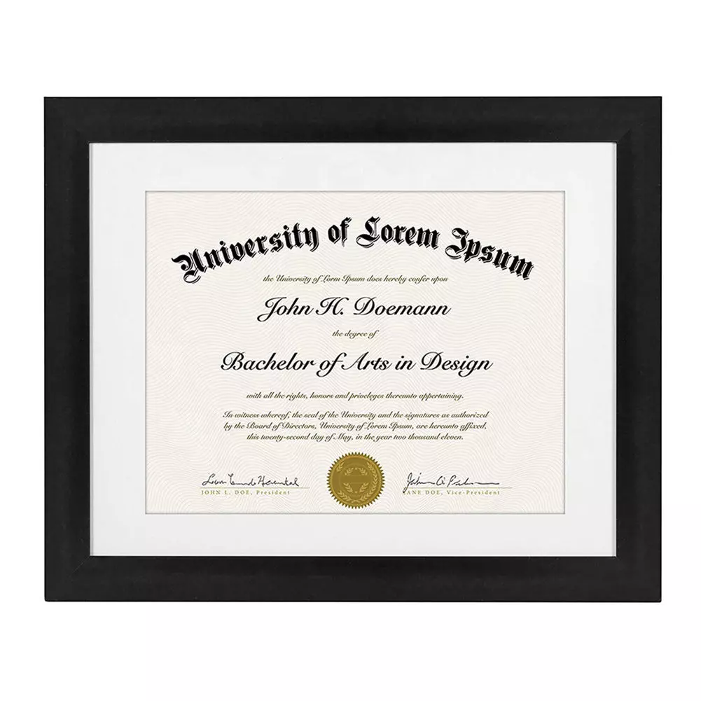 Custom Certificate Frame 8.5*11 University College Graduation Diploma ...