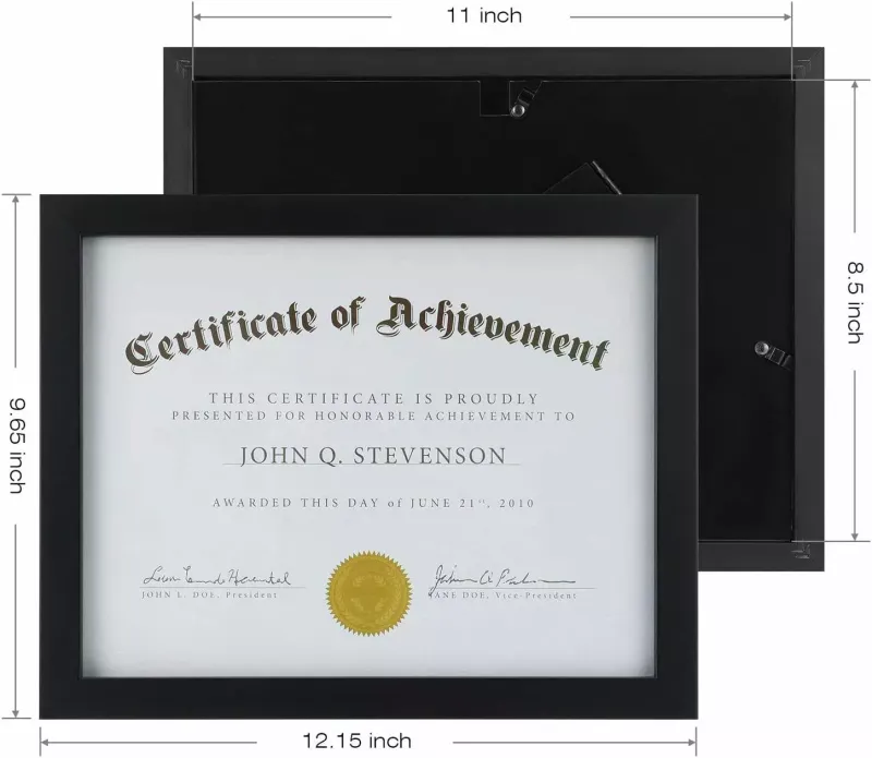 Custom Certificate Frame 8.5*11 University College Graduation Diploma ...
