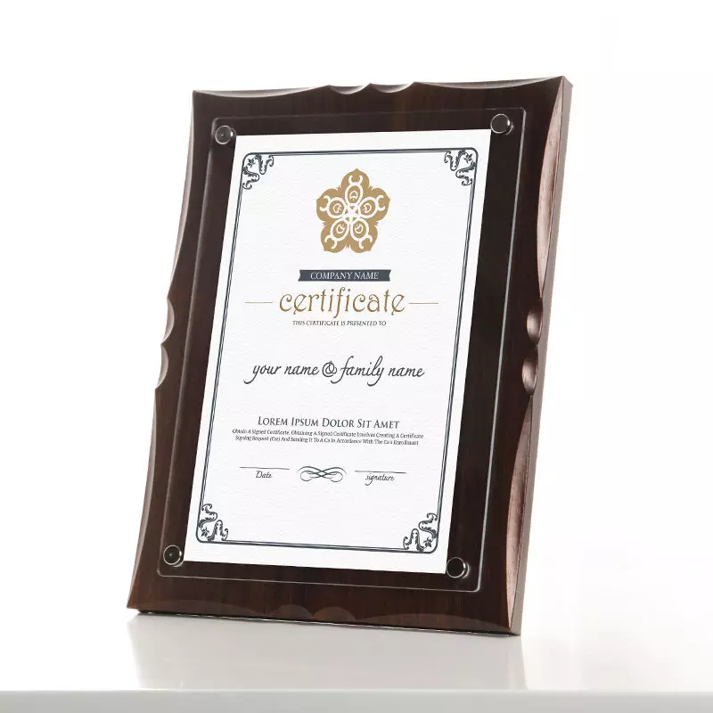 Wholesale Wood Plaque Frame Certificate Diploma Frame,Diploma Frame