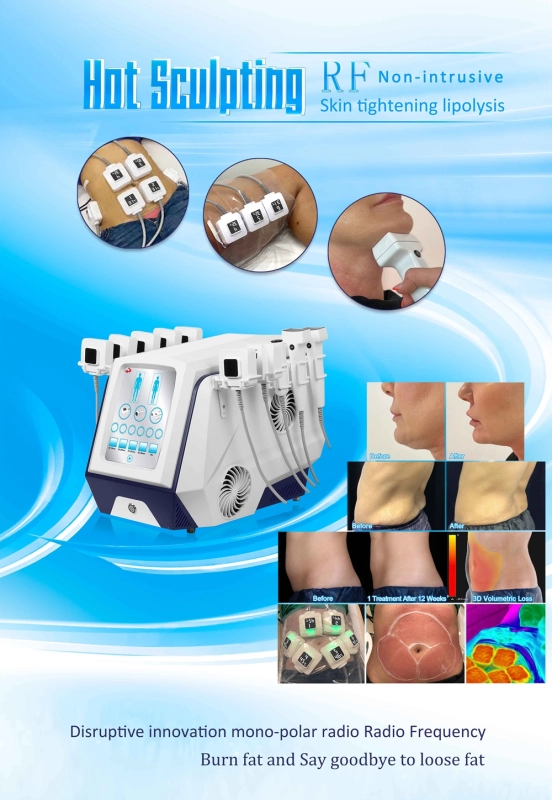 Monopolar RF Body Sculpting Machine Face Double Chin Body Slimming Skin ...