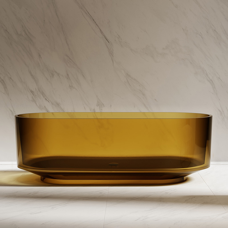 中国透明树脂浴缸出口商，透明浴缸制造商