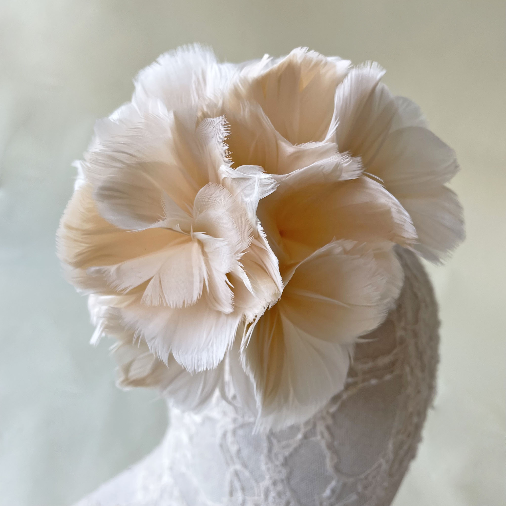 RM1708 Feather Mount Goose Feather Millinery Fascinators Hat Handcraft ...