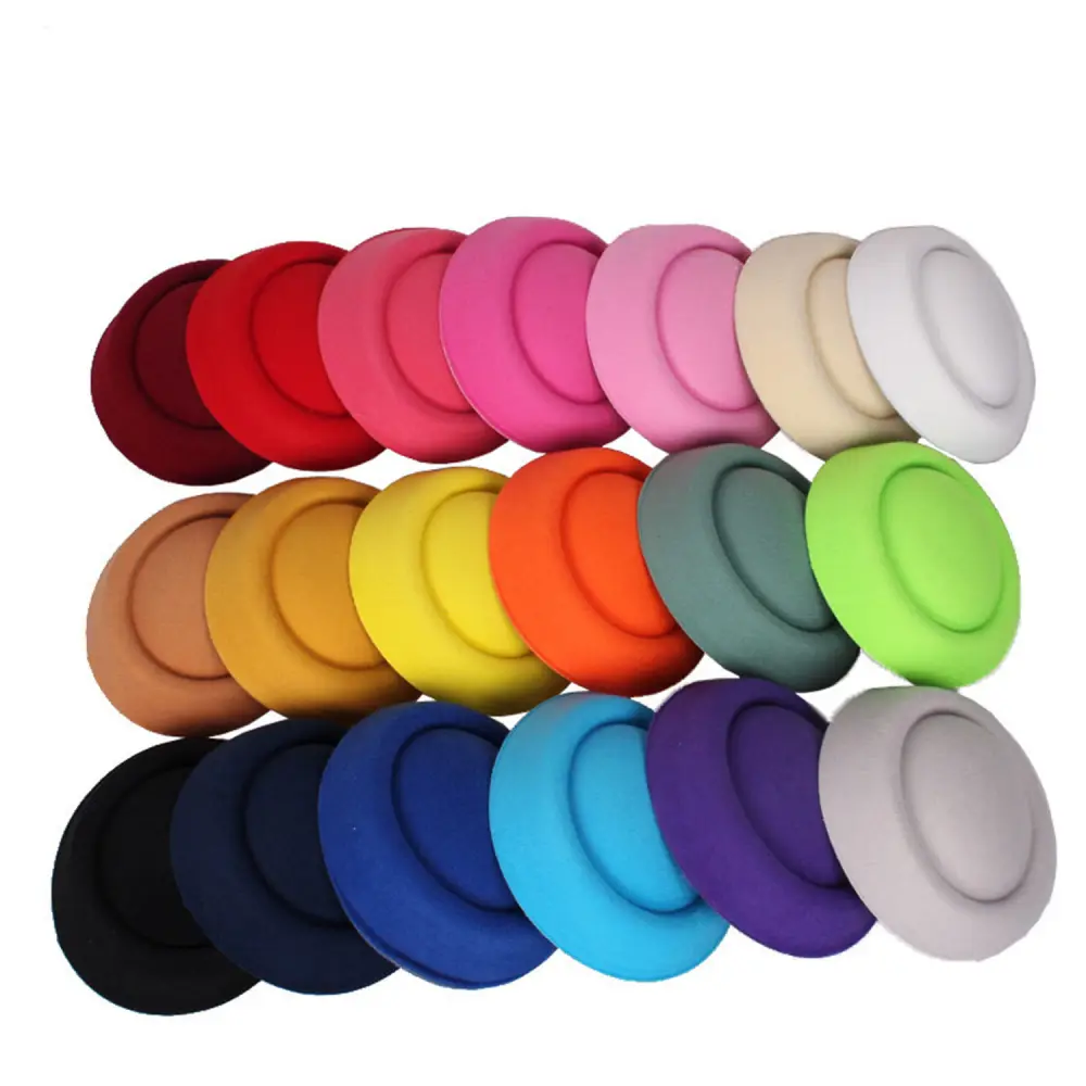 HBM001 Round Felt Hat Base for Fascinator Millinery 6.3