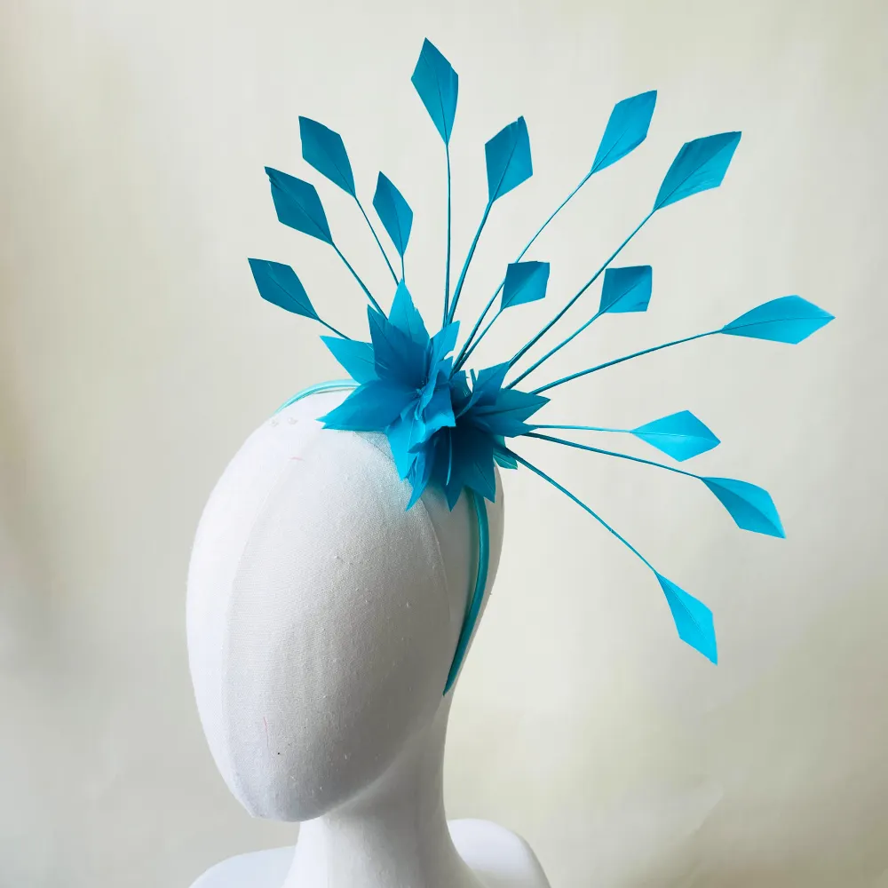 RB137 Goose Feather Flower Millinery Fascinators Hat Handcraft Headress ...