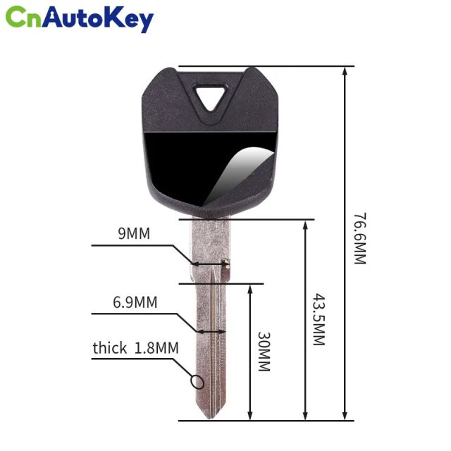 MK009 Motorcycle Keys Blank Key Blade For Kawasaki Ninja 250R 250 300 ...