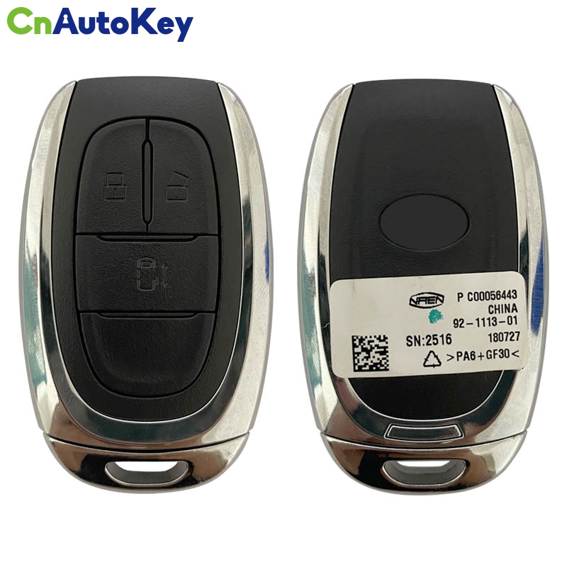 CN032001 Car Keyless Smart Remote Key 433Mhz with ID47 Chip for SAIC ...