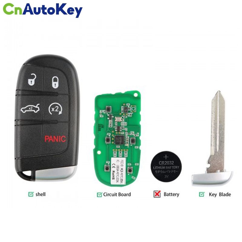 AUTEL MAXIIM IKEY Premium Style IKEYCL005AL Chrysler 5 Buttons ...