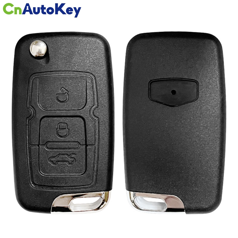 CS031005 3 Buttons Flip Folding key shell For Geely Emgrand 7 EC7 EC715 ...