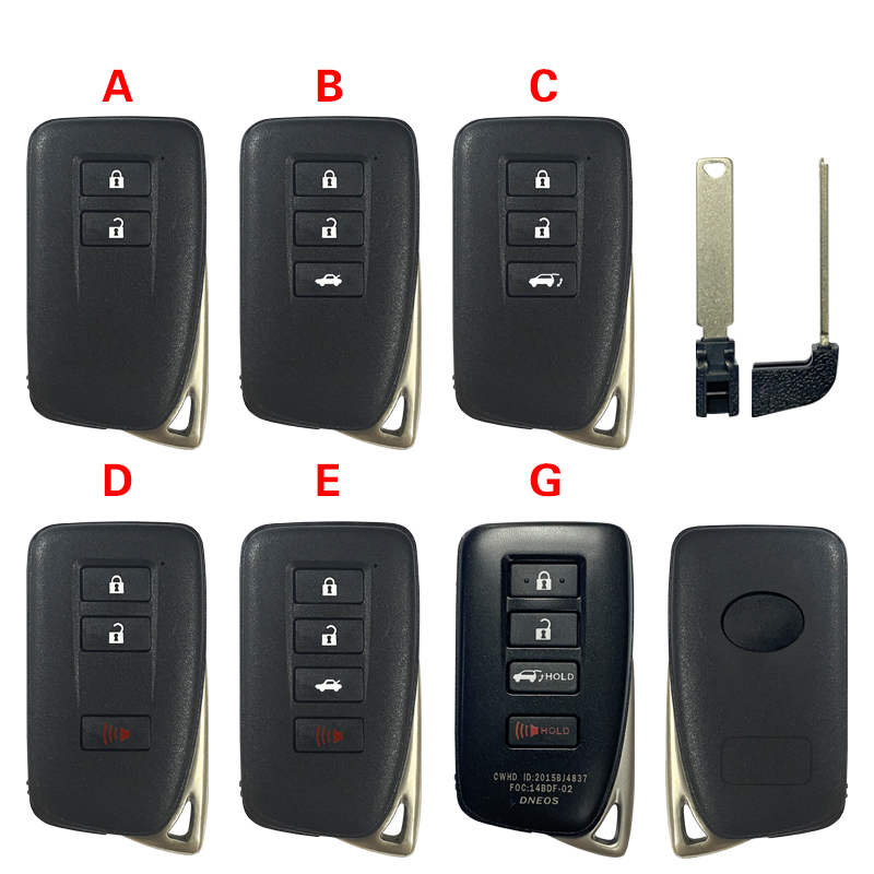CS052056 Remote 2/3/4 Buttons Key Case For LEXUS ES350 IS/ES/GS/NX/RX ...