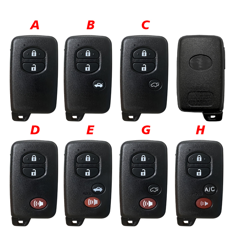 CS007146 Aftermarket 4 Button Smart car remote shell For Toyota ...