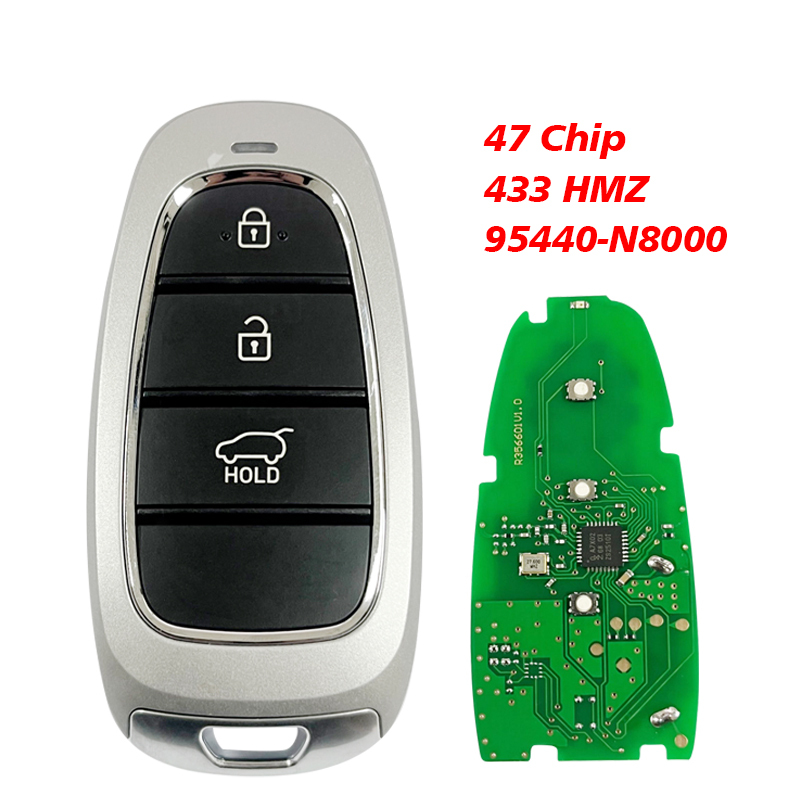 CN020267 Aftermarket 3 Button 47 Chip 433Mhz L Smart Card Key For 2021+ Hyundai Tucson Remote ...