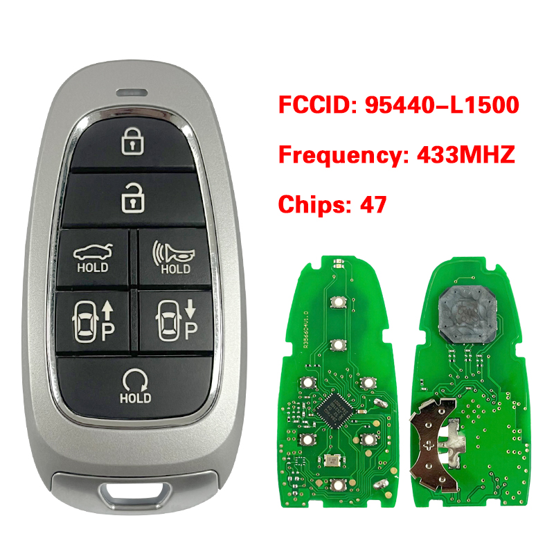 CN020159 2019-2021 Hyundai Sonata 7-Button Smart Key PN 95440-L1500 TQ8 ...