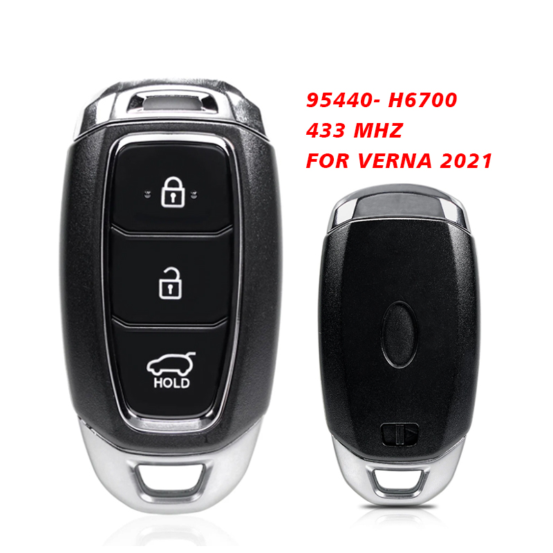 CN020308 3 Buttons 433Mhz Smart Remote Car Key Fob For VERNA 2021 ...