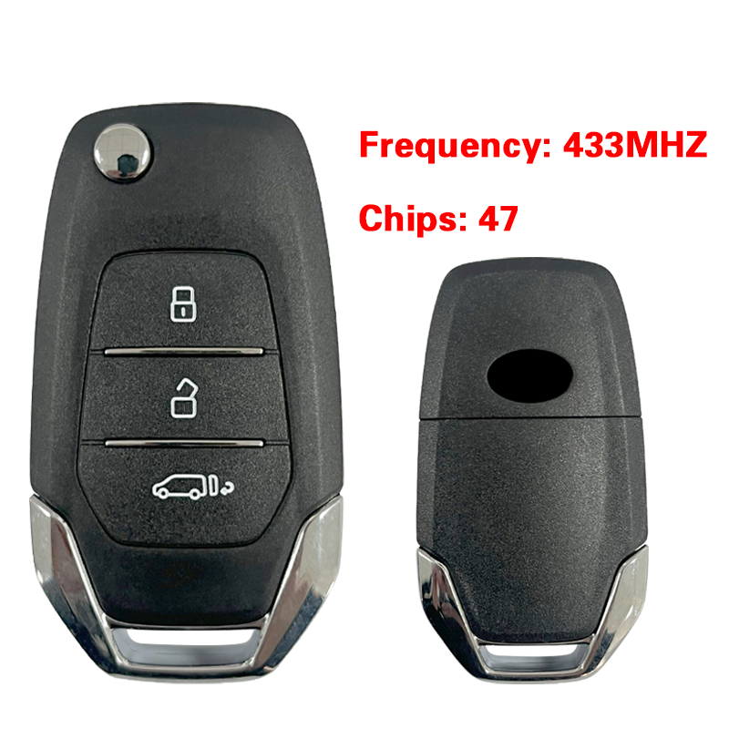 CN032010 OEM Flip Car Remote Key 433Mhz with ID47 Chip for MAXUS ...