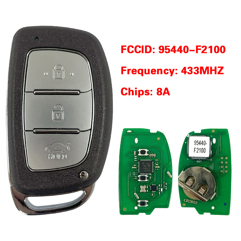 CN020149 Hyundai Elantra 2017-2018 Genuine Smart Key Remote 3 Buttons ...
