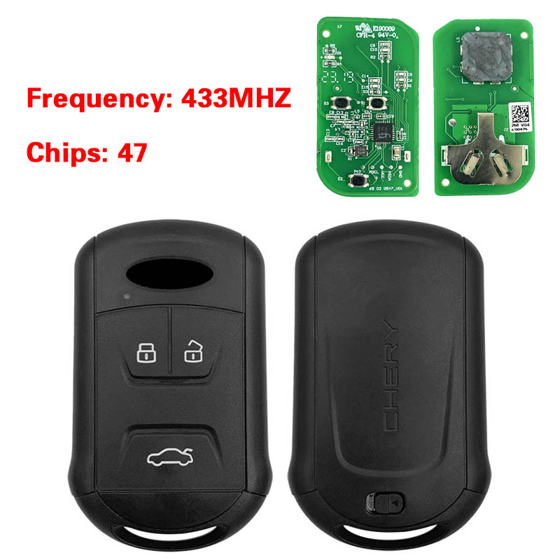 CN079014 Suitable for Chery OEM intelligent remote control key 433MHZ ...