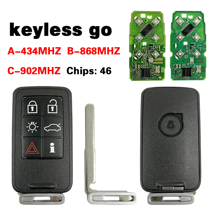 CN050020 Suitable for VOLVO 6 button intelligent remote control key ...