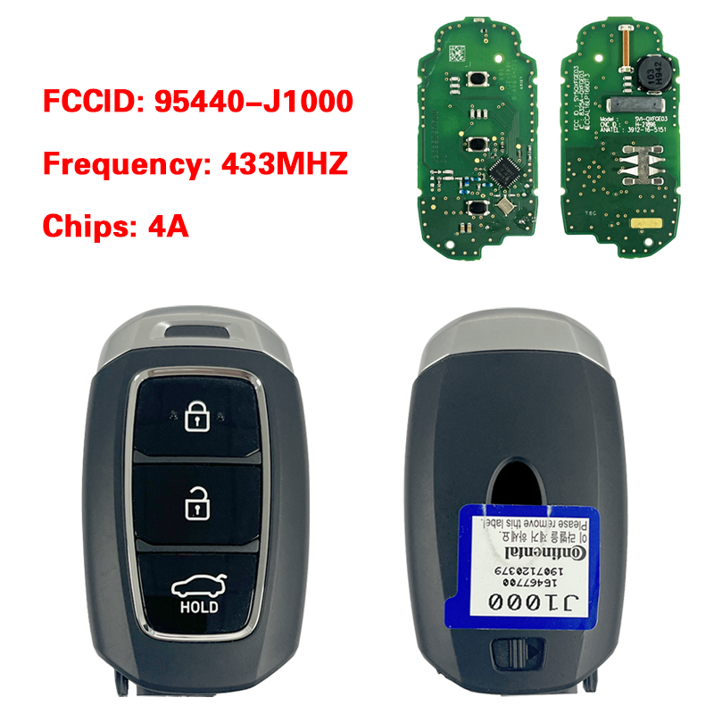 CN020329 Suitable for Hyundai 3-button smart remote key FCC 95440-J1000 ...