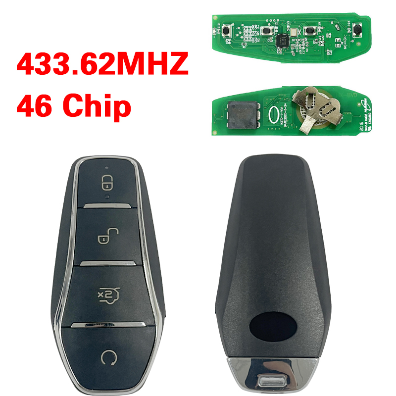 CN085009 Suitable for BYD smart card 433.62MHZ FSK 46 Chip 4 button ...