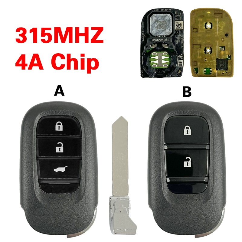 CN003167 New car key Fit For XRV CRV HRV FIT ZRV VEZEL 315MHZ 4A ...