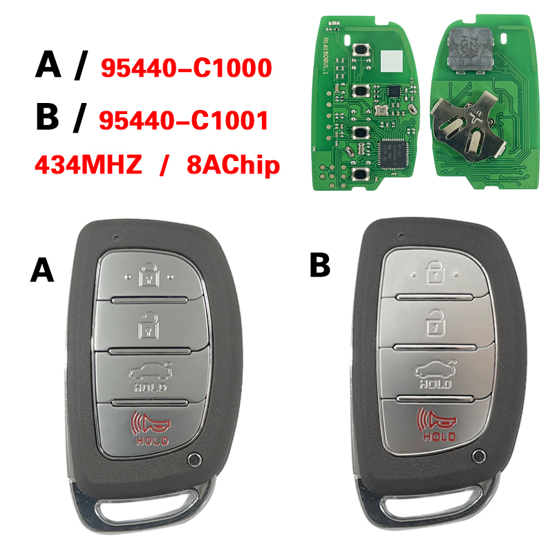 CN020146 For Hyundai Sonata 2015-2017 Genuine Smart Key Remote 4 Button ...