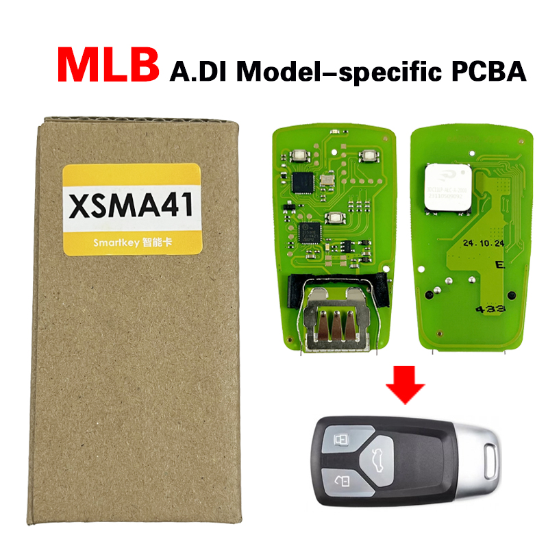 Xhorse XSMA41EN Audi Style MLB Key PCB 3 Buttons for VVDI MLB Tool