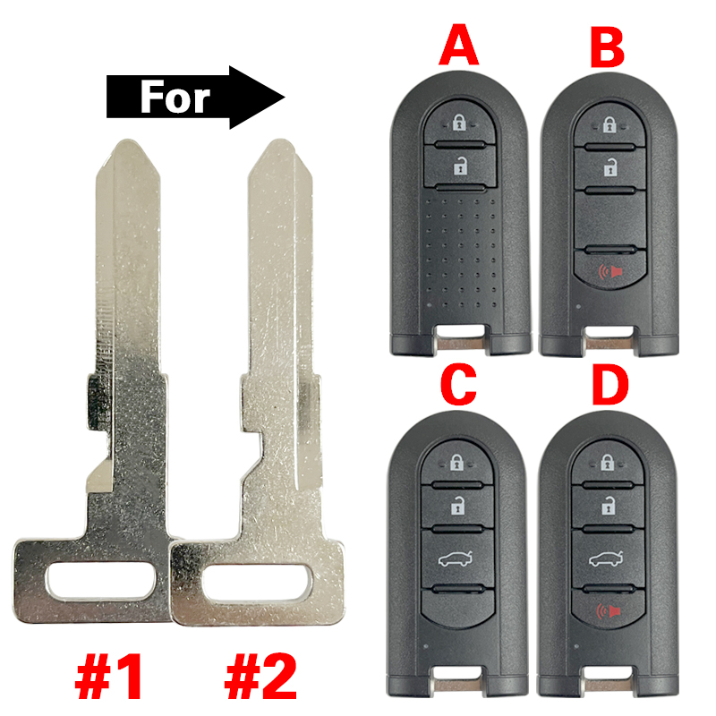 CS007155 Suitable for Toyota 2/3/4 key intelligent remote control key ...