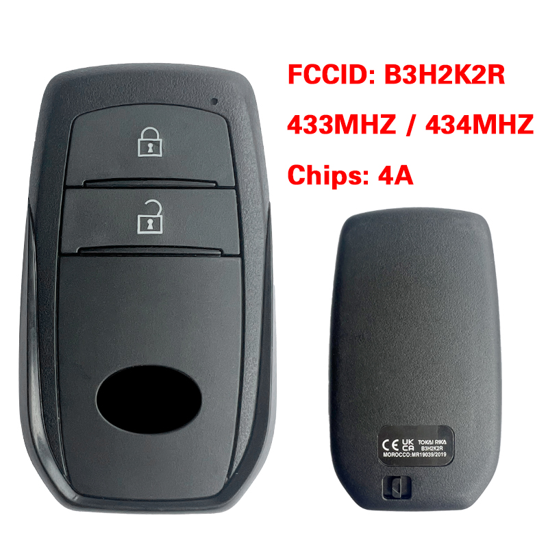 CN007365 2/3 Button 4A 433/434Mhz Toyota Remote FCC B3H2K2R