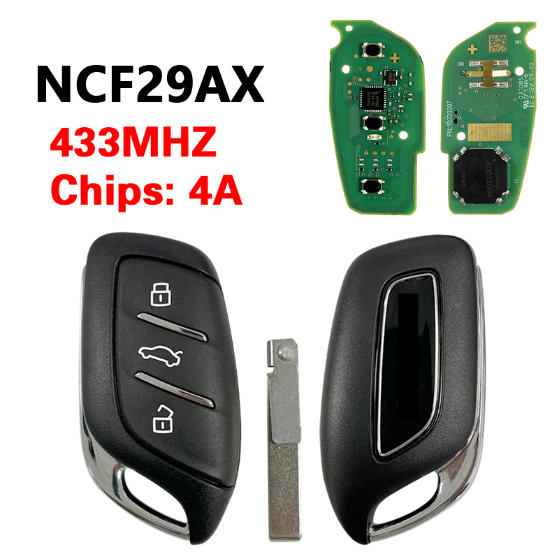 CN097013 Suitable for MG Original smart remote control key 433MHZ 4A chip