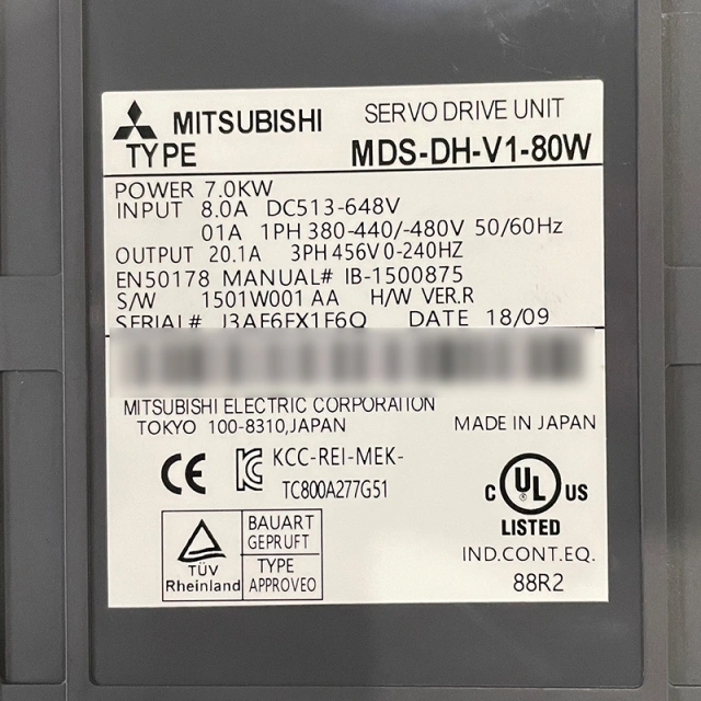 MDS-DH-V1-80W MITSUBISHI Servo Driver