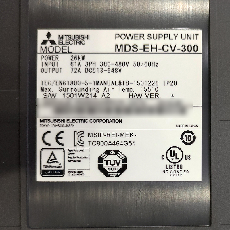 MDS-EH-CV-300 MDS-EH-SP-100 MITSUBISHI SERVO DRIVE POWER SUPPLY UNIT
