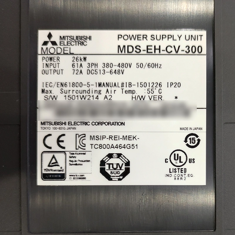 MDS-EH-CV-300 MDS-EH-SP-100 MITSUBISHI SERVO DRIVE POWER SUPPLY UNIT