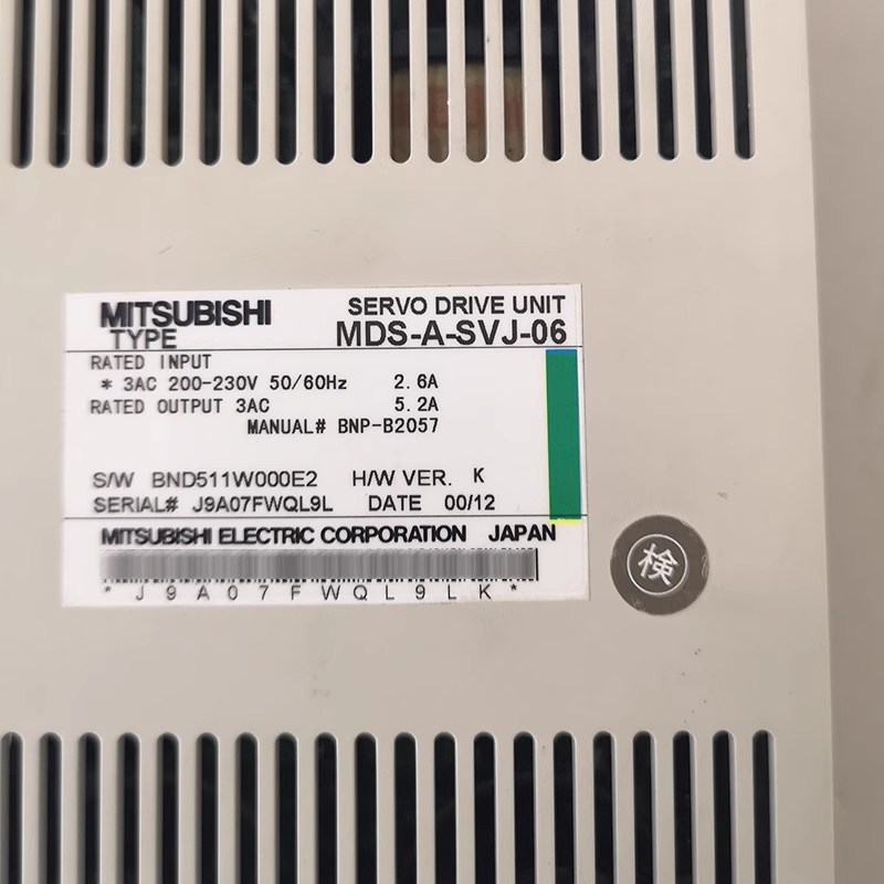 MDS-A-SVJ-06 MItsubishi M64 M70 CNC System Single Axis Servo Drive