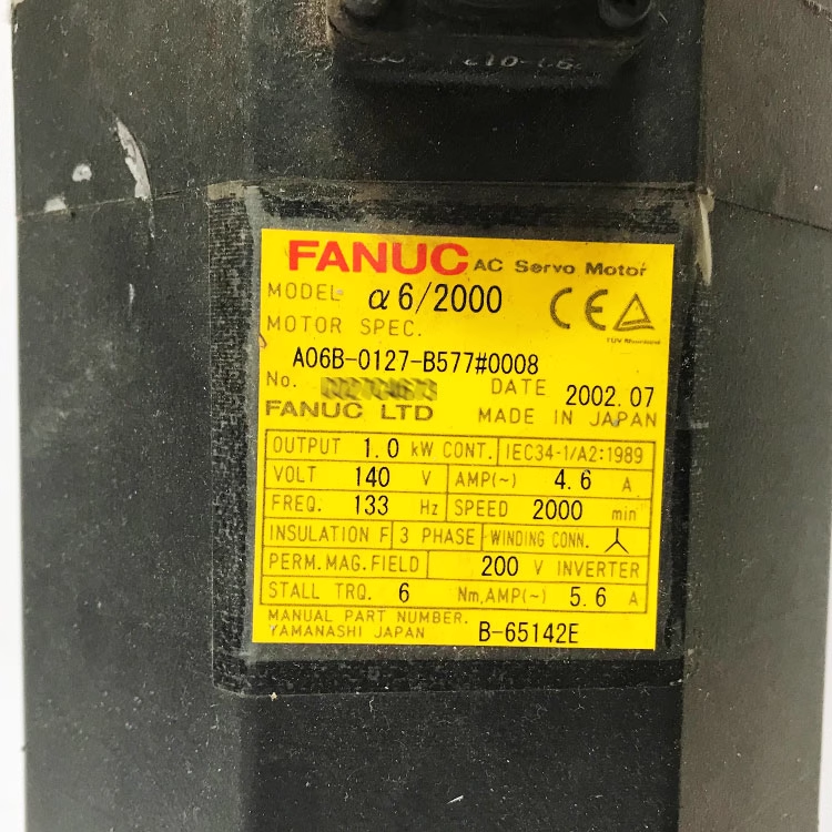 A06B-0127-B577#0008 Fanuc AC servo motor for cnc machines