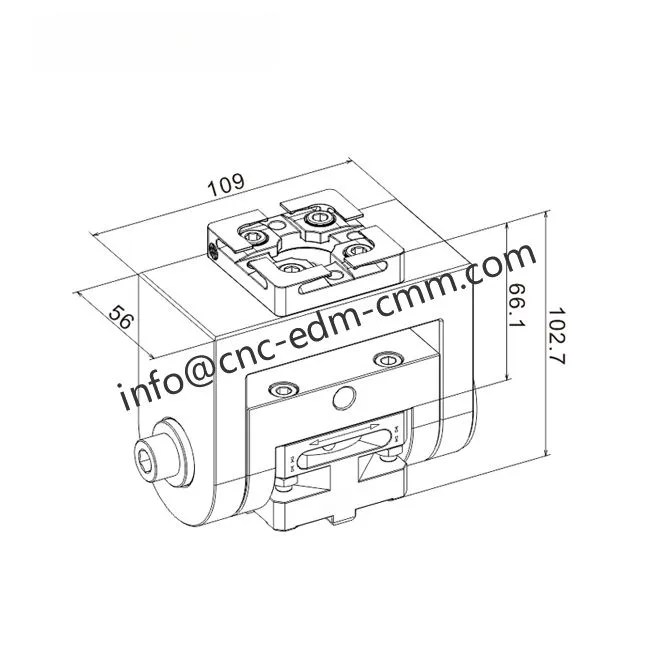 R type angle rotary chuck