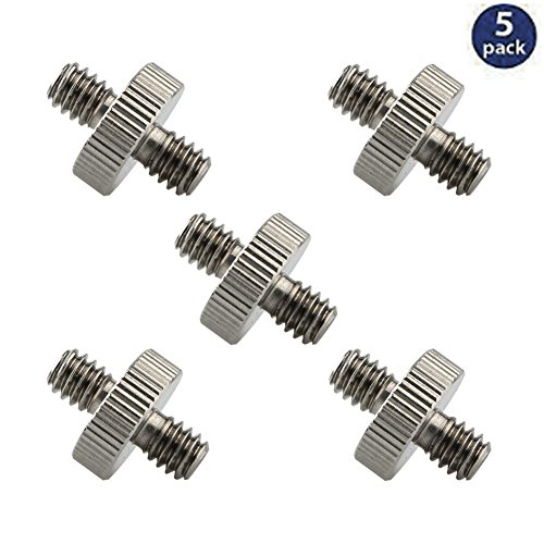 Standard 1/4"-20 Male to 1/4"-20 Male Threaded Tripod Screw Adapter ...